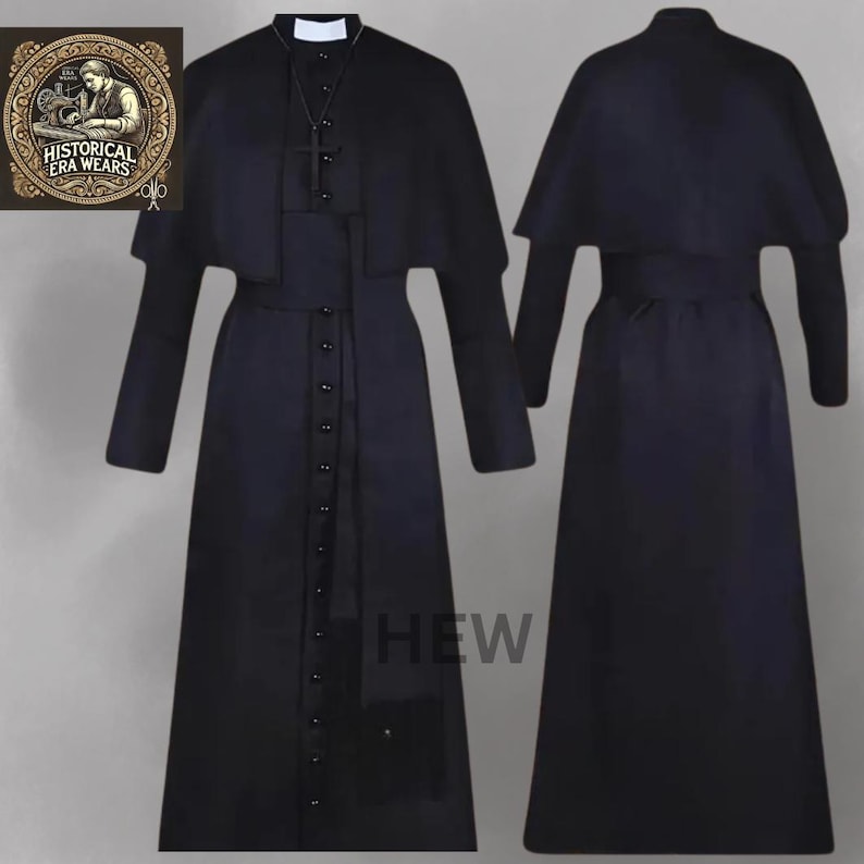 Wool Clergy Cassock With Cape - Traditional Roman Catholic Vestment - Etsy