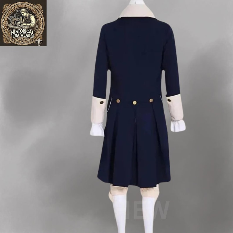 George Washington Colonial Coat - 1770s American Revolution Reenactment ...