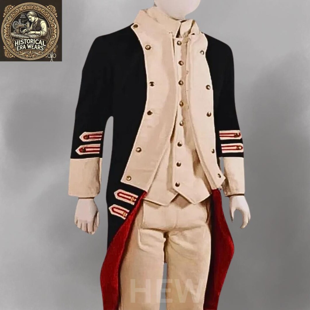 Napoleon Bonaparte Frock Coat – Handmade Historical Tailcoat Jacket ...