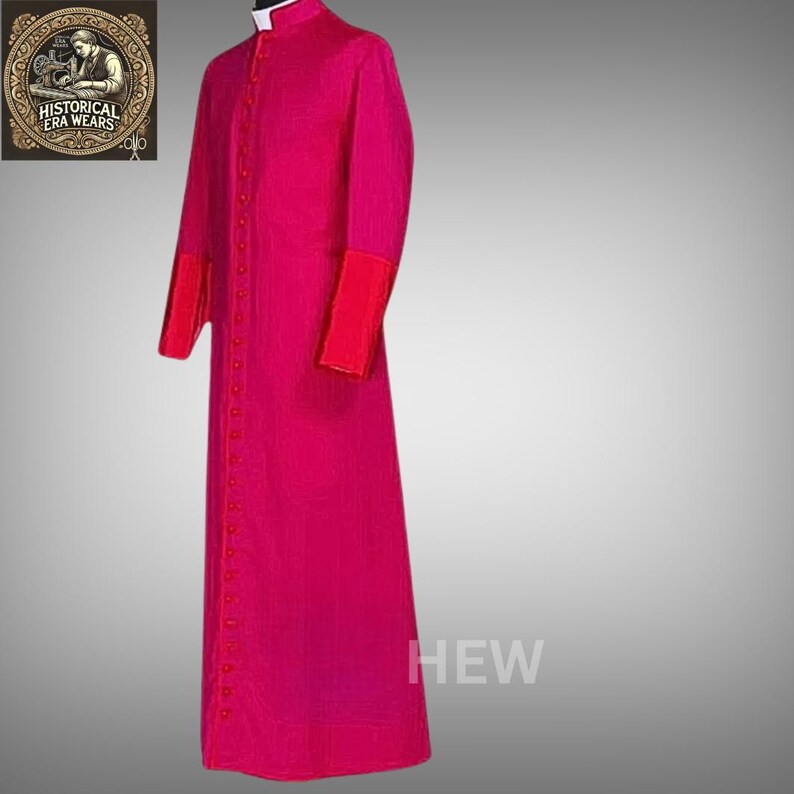 Custom Roman Cassock - Gothic Catholic Priest Robe, Liturgical Church ...
