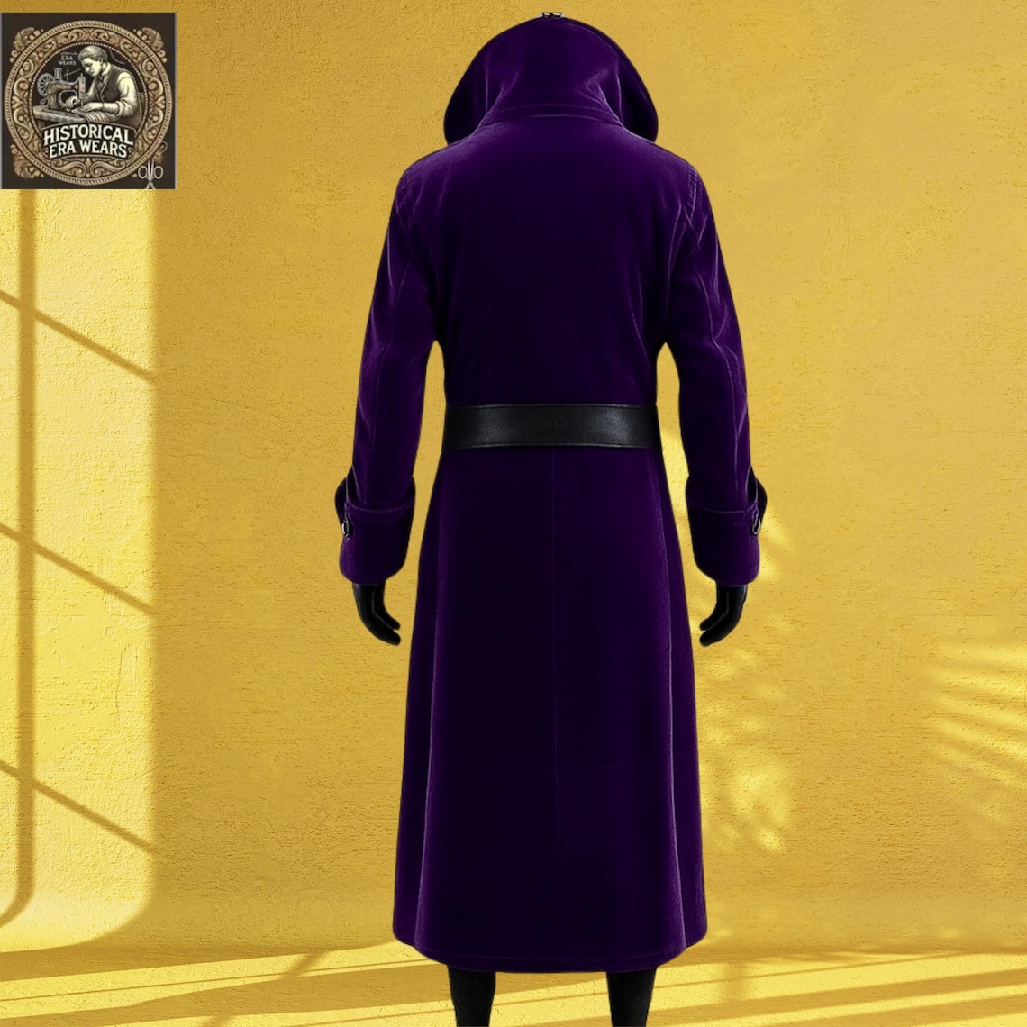 Purple Velvet Regency Overcoat - Elegant Military Style Jacket - Etsy