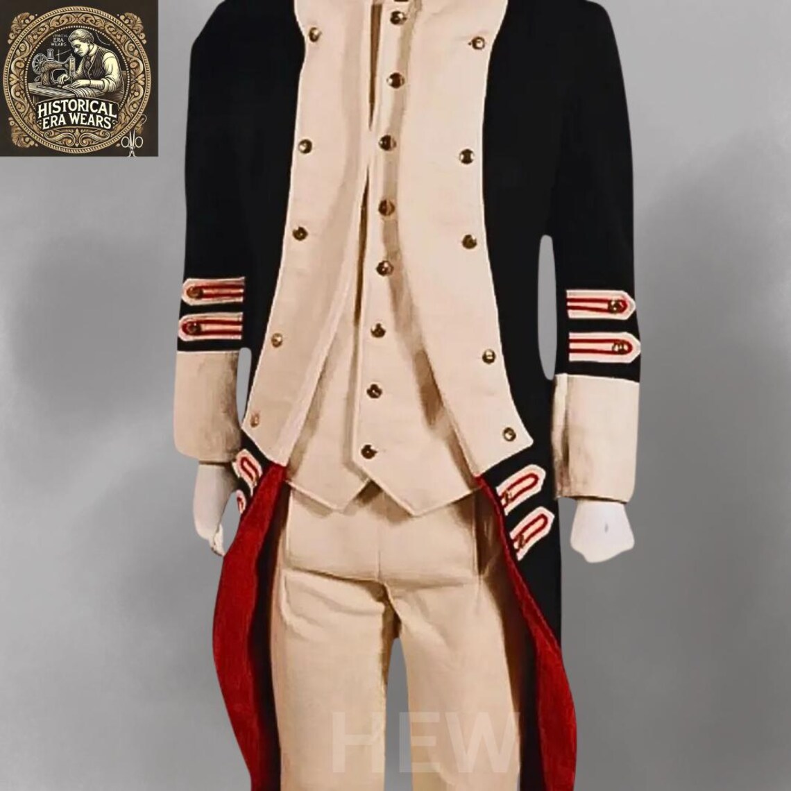 Napoleon Bonaparte Frock Coat – Handmade Historical Tailcoat Jacket ...