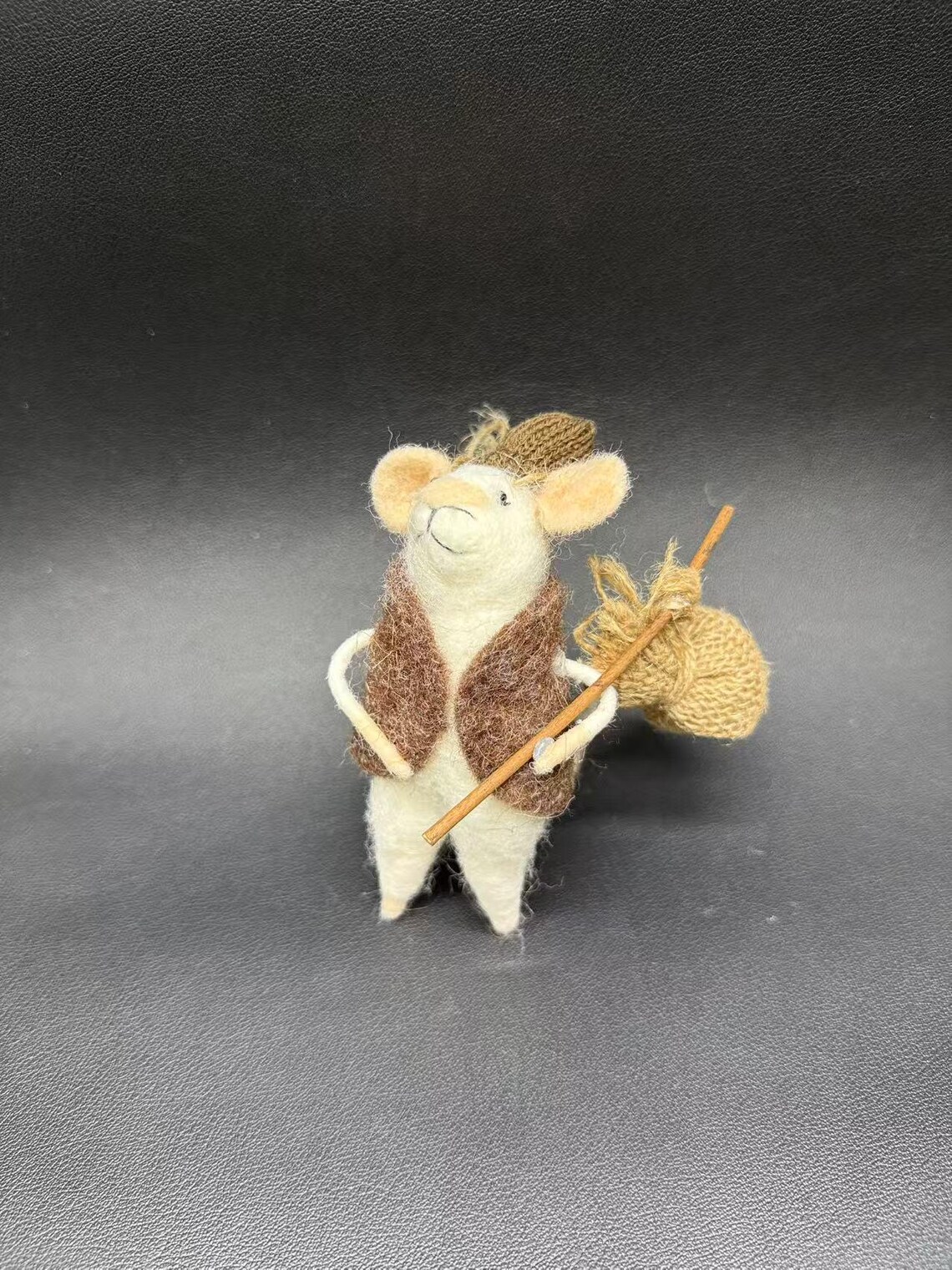 Felt-made Four Travelling Mouse Brothers, Holiday Wool Mouse Hanging ...