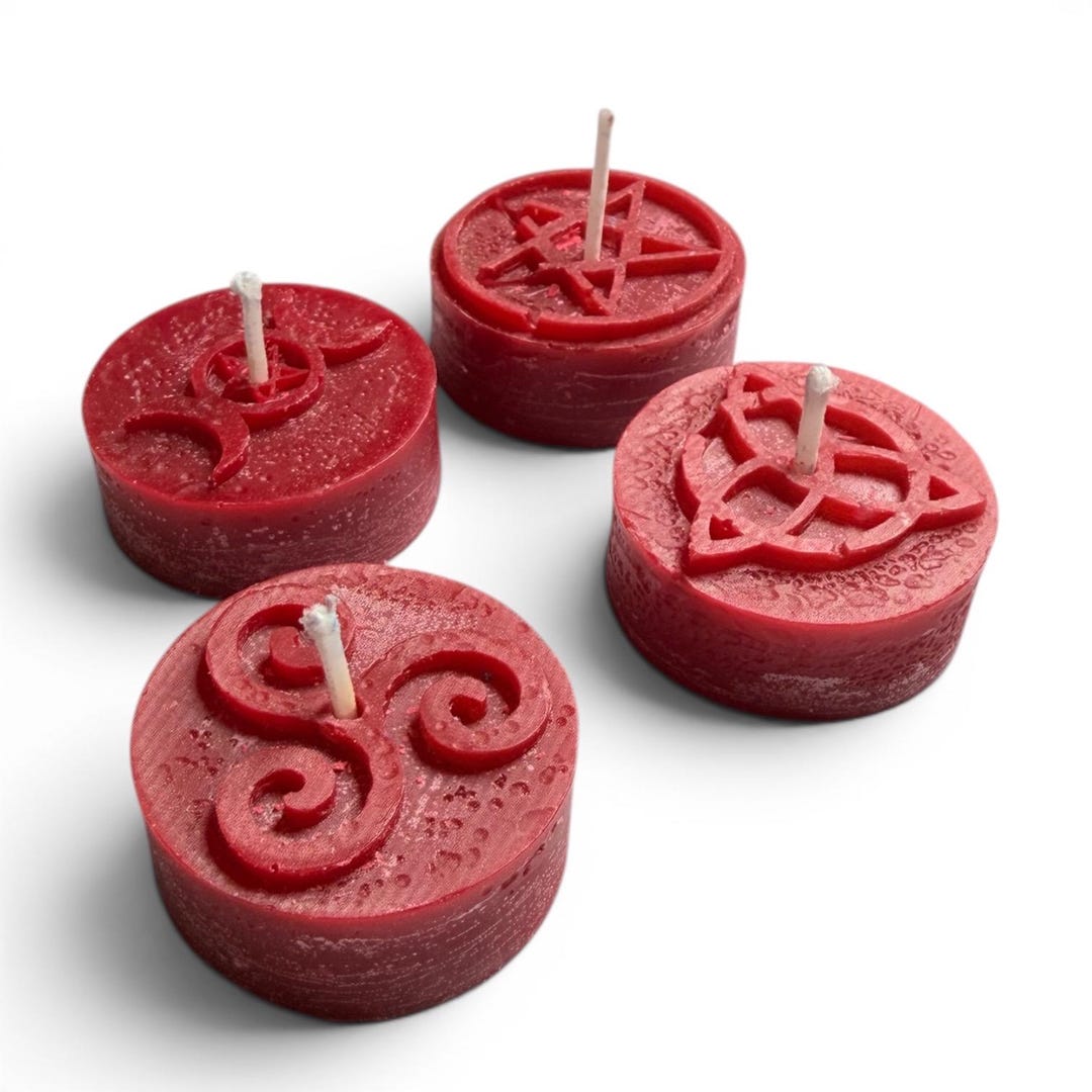 Red Spell Candles Courage, Motivation, Protection Ritual Root Chakra ...