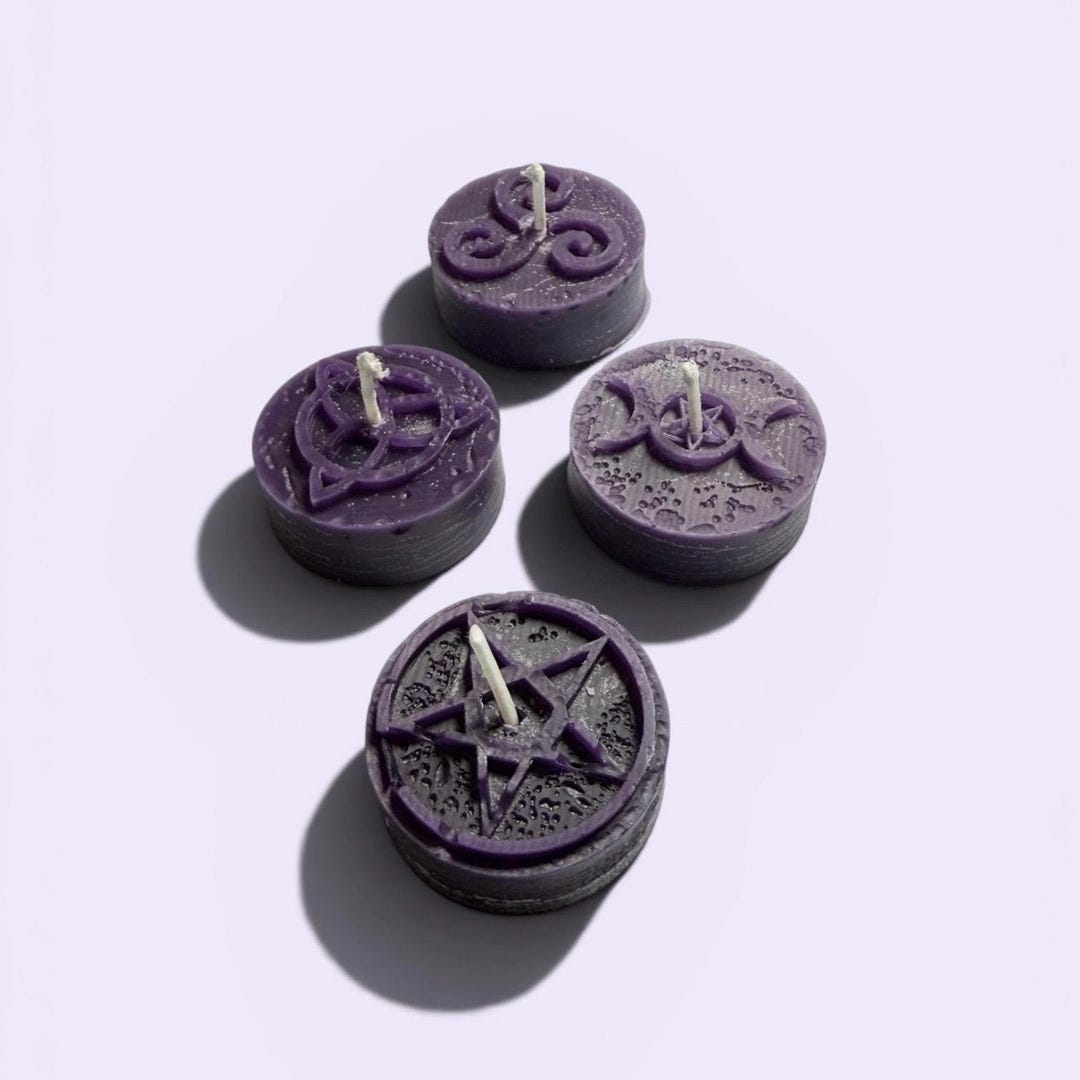 Purple Spell Candles Intuition, Ritual, Third Eye Awareness Crown ...