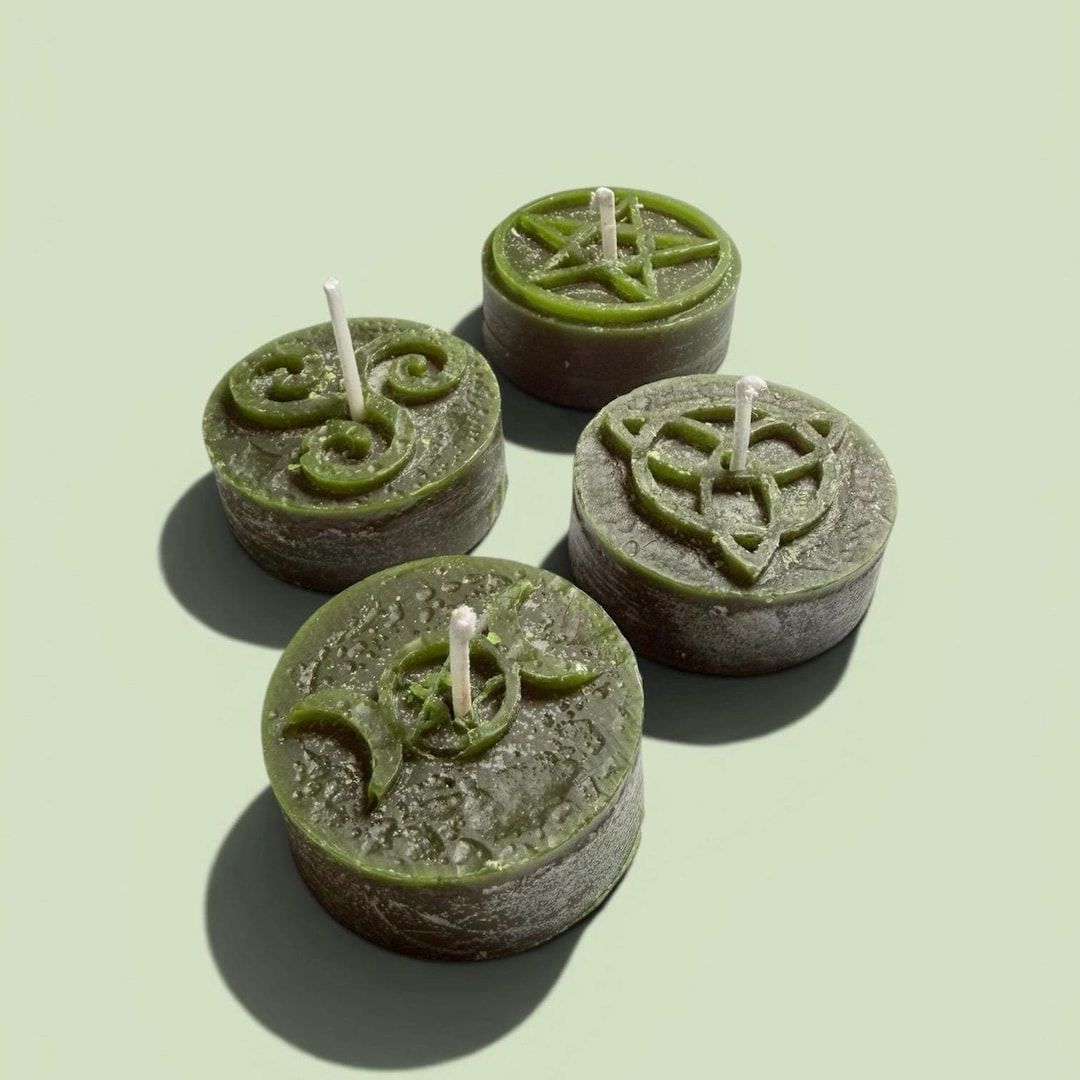 Green Spell Candles for Money, Abundance and Growth Heart Chakra - Etsy