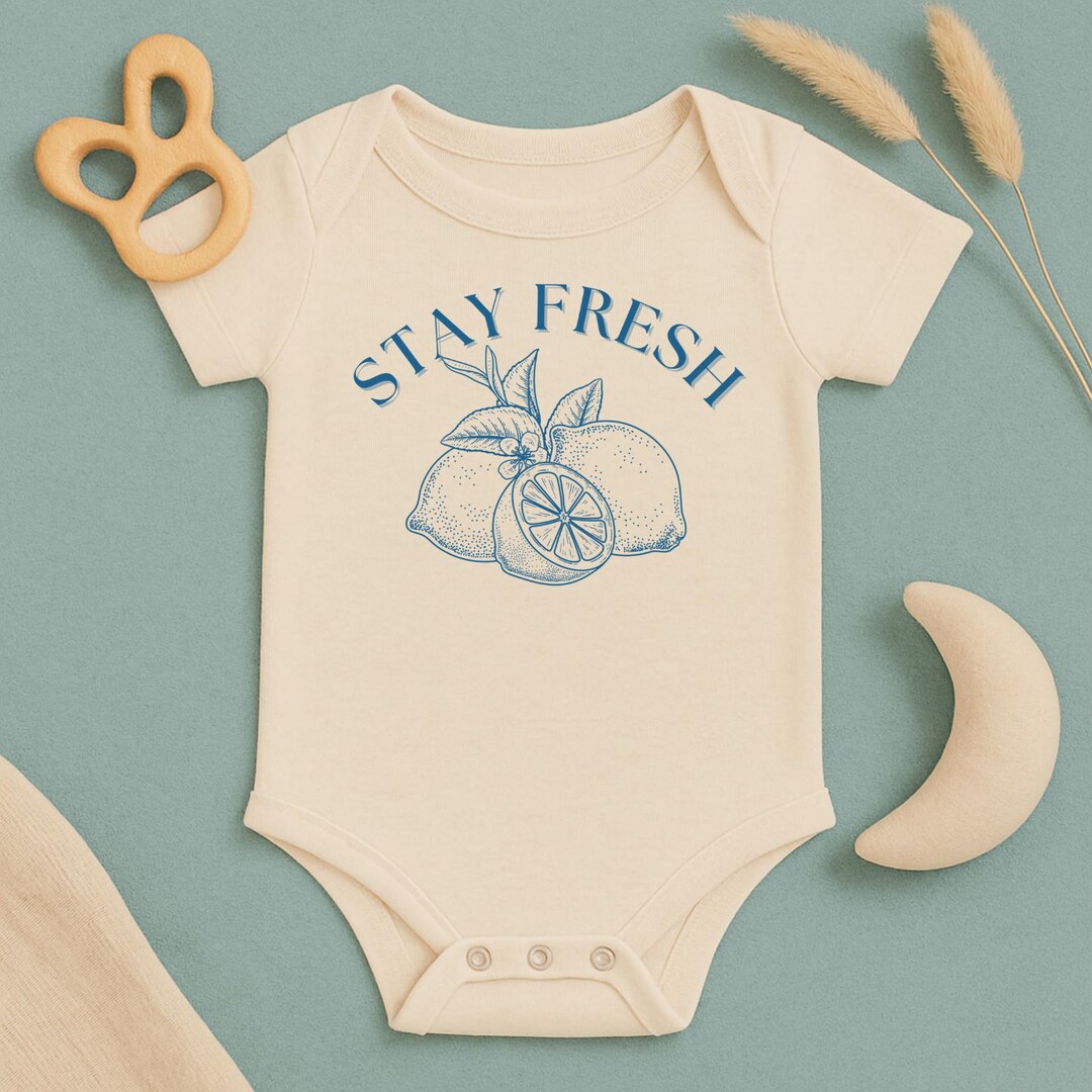 Infant Onesie, Lemon Stay Fresh Baby Outfit, Cute Newborn Bodysuit ...