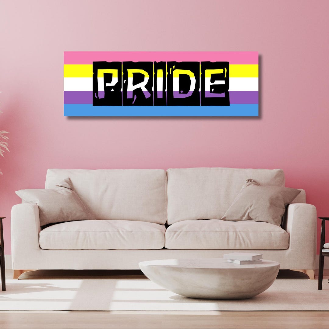 Bigender Pride Flag Poster: LGBTQ+ Wall Art - Etsy