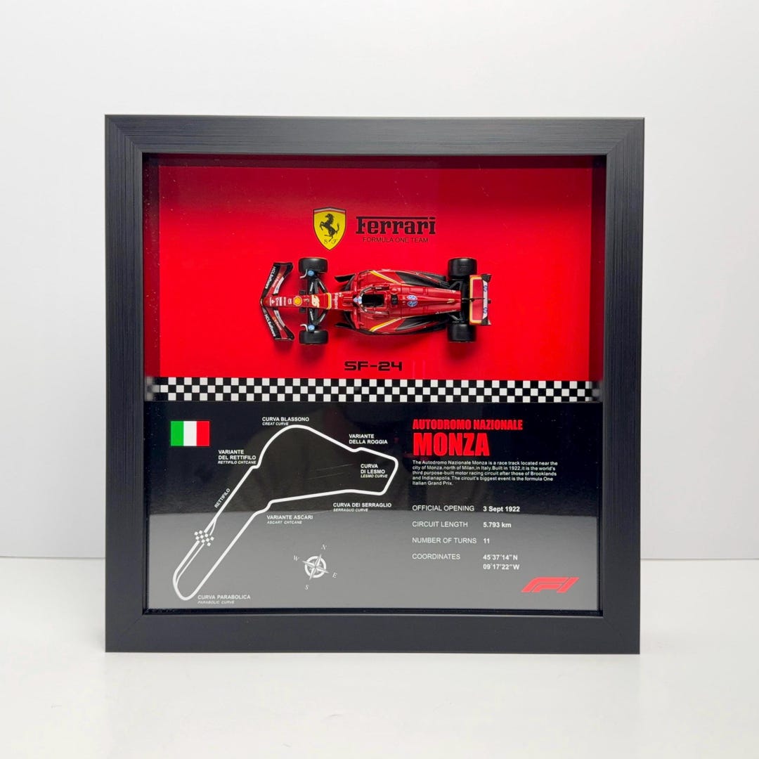 Ferrari SF-24 Monza Shadow Box – Formula 1 Collector Wall Art (11x11 in ...