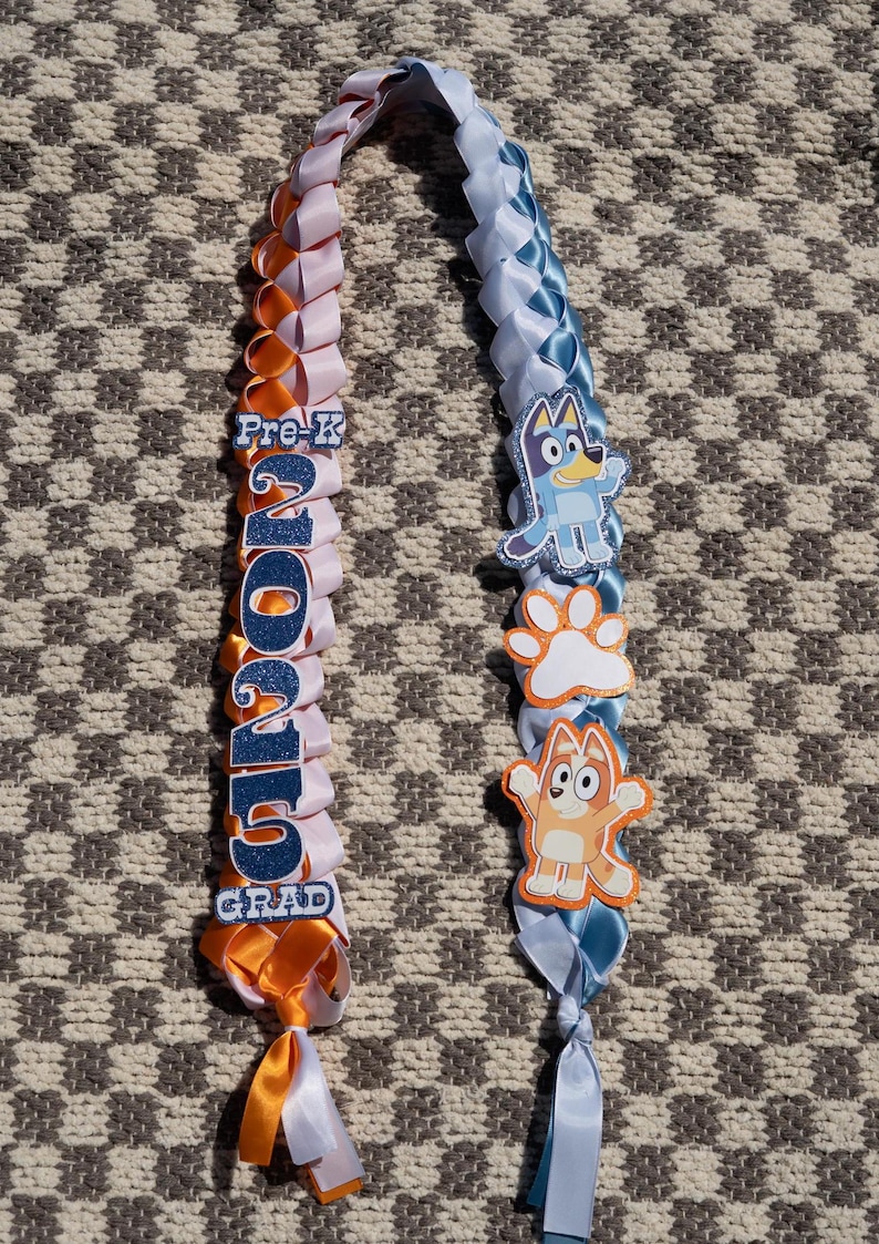 Graduation Lei Bluey , Kindergarden Graduation, Pre-k Graduation Lei ...