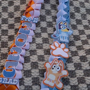 Graduation Lei Bluey , Kindergarden Graduation, Pre-k Graduation Lei ...