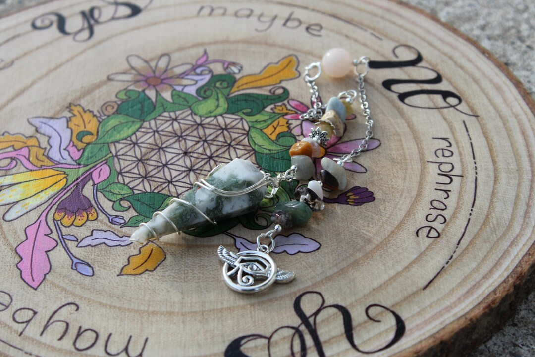 Original Artwork Floral/ Flower of Life Pendulum Board *pendulum NOT ...