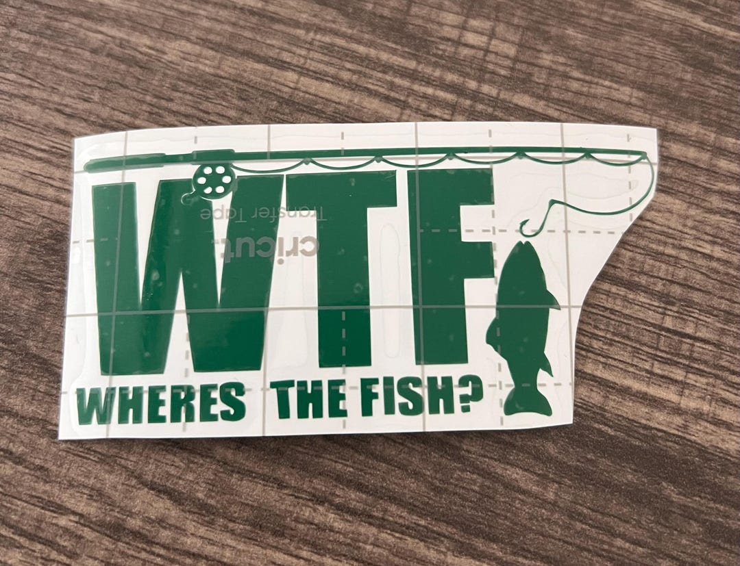 WTF (where’s the Fish) Decal - Etsy
