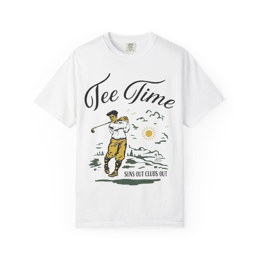 Golf-inspired Tee Shirt - Tee Time, Golf Apparel, Unisex T-shirt, Men's ...