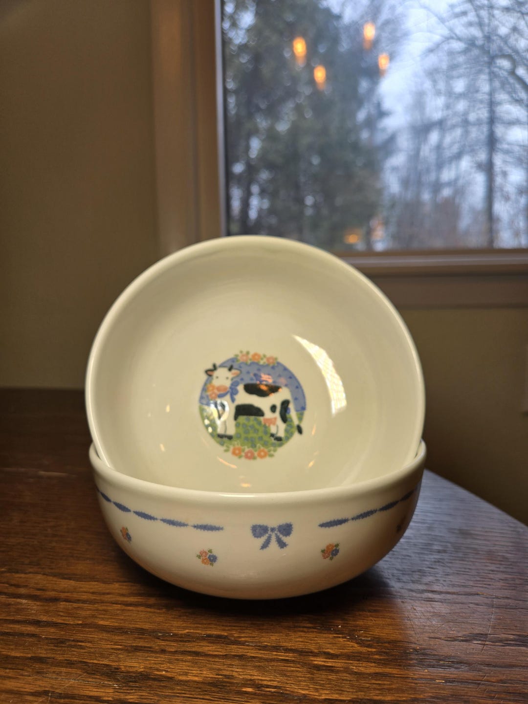 Clarabelle Otagiri Elizabeth Brownd Cow Bowl, Cereal Bowl, Cow Bowl ...
