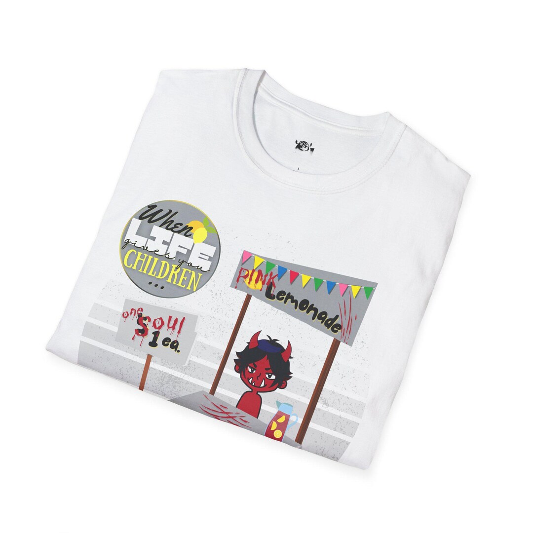 Scary Cute Demon Lemonade Stand T-shirt Funny Dark Humor Tee Halloween ...