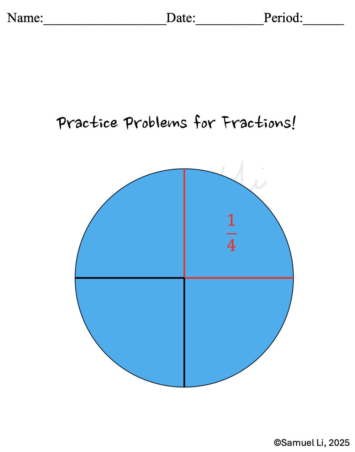 Algebra 1 "fractions" Worksheet - Digital Worksheet - 7th Grade to High ...