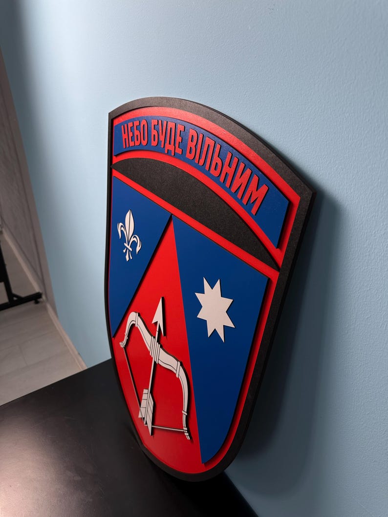 3D Wooden Crest Sign – Handmade Laser Cut Shield Logo – Custom Wooden ...