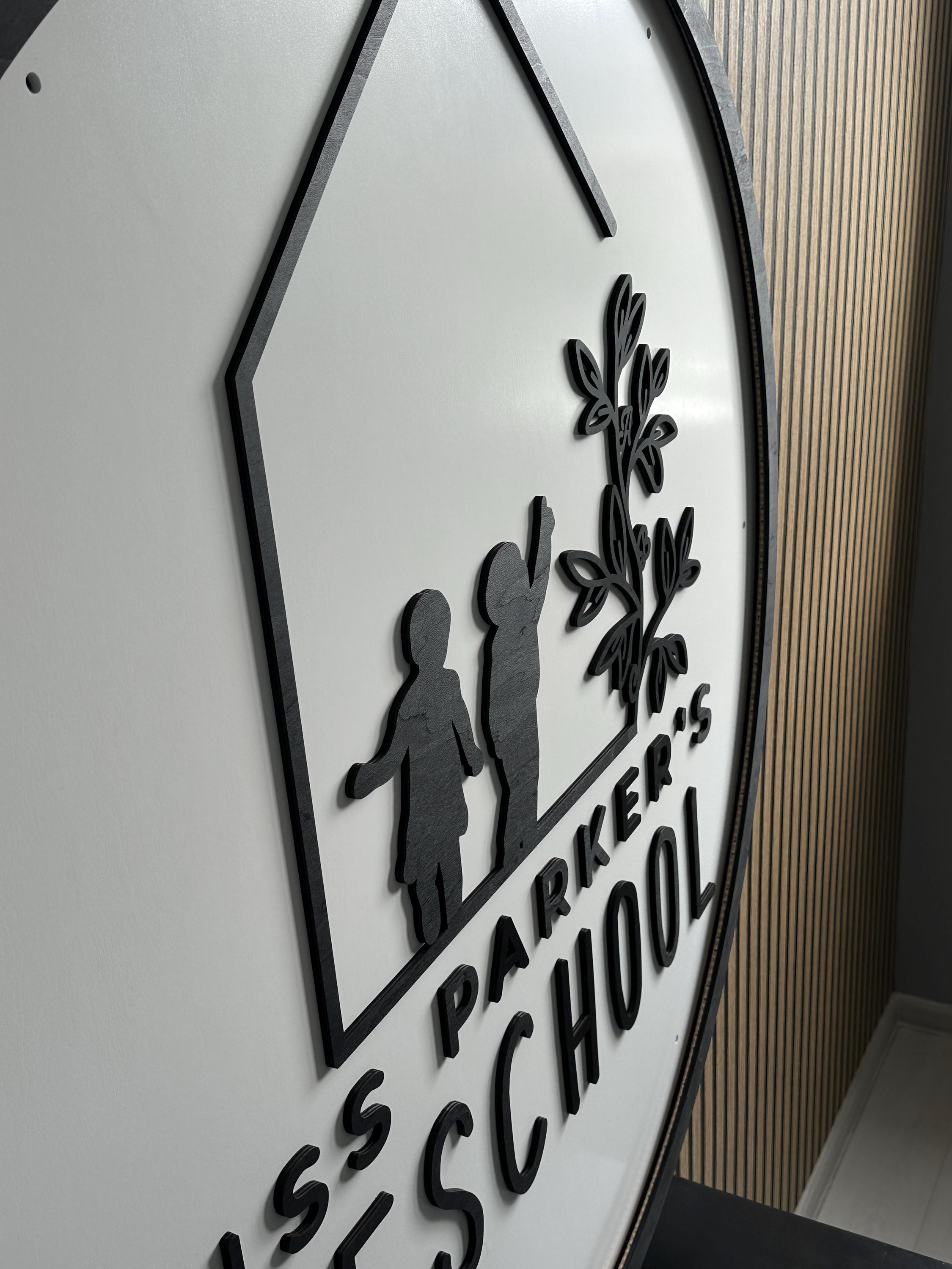 Custom Preschool Logo Sign, LED School Wall Logo, Personalized ...