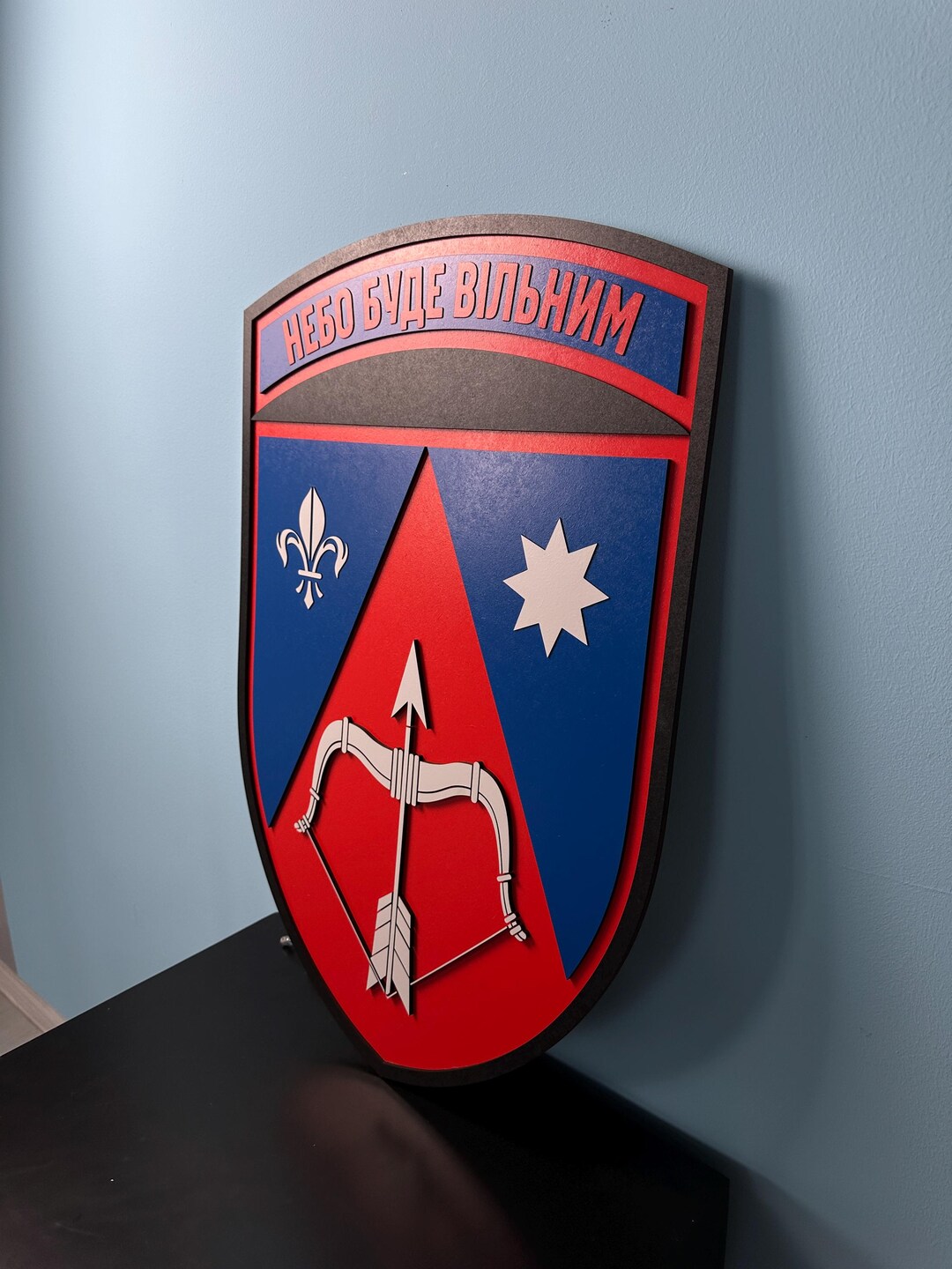 3D Wooden Crest Sign – Handmade Laser Cut Shield Logo – Custom Wooden ...