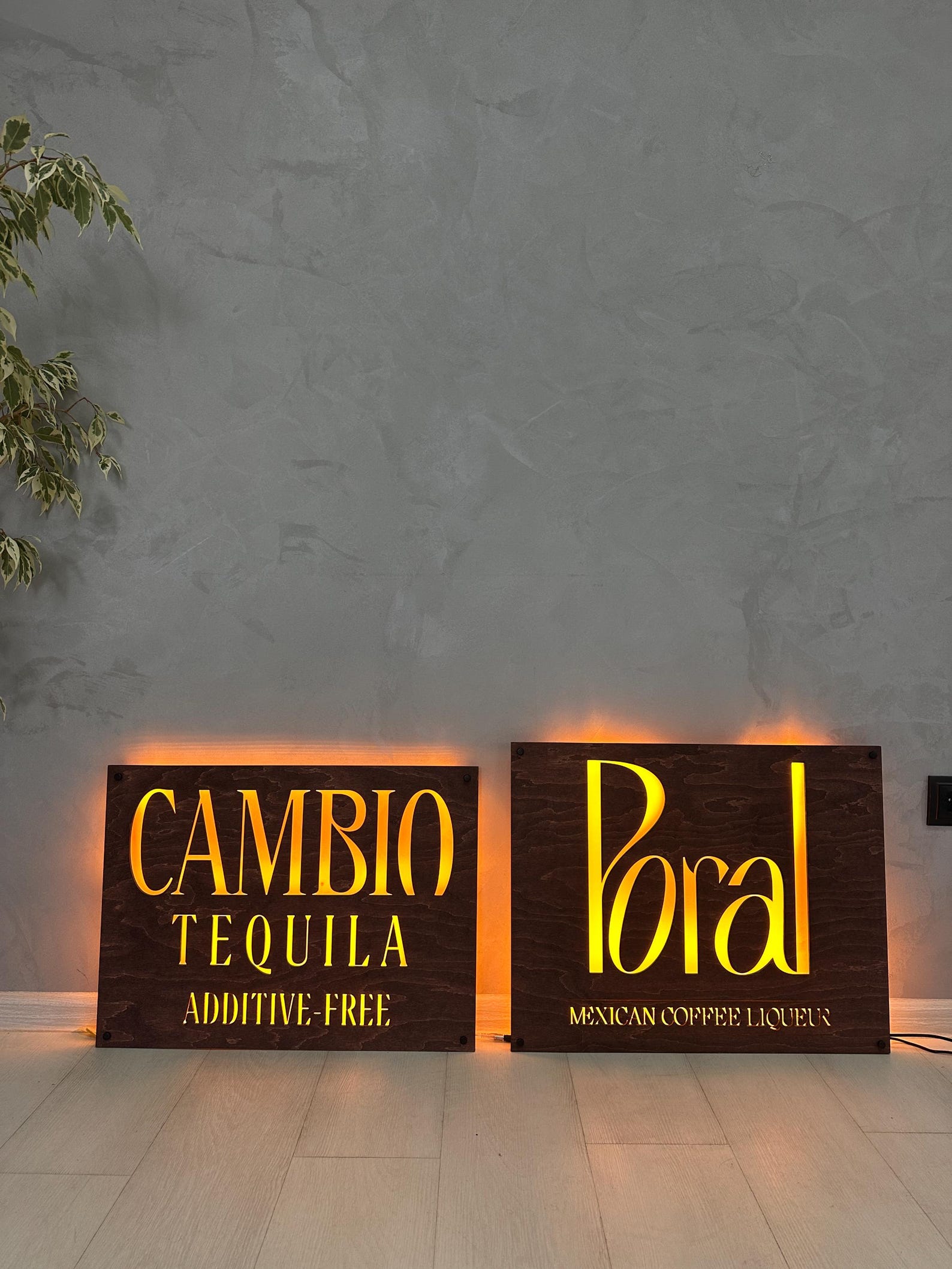 Custom LED Business Sign, 3D Wooden Logo, Personalized Layered MDF ...