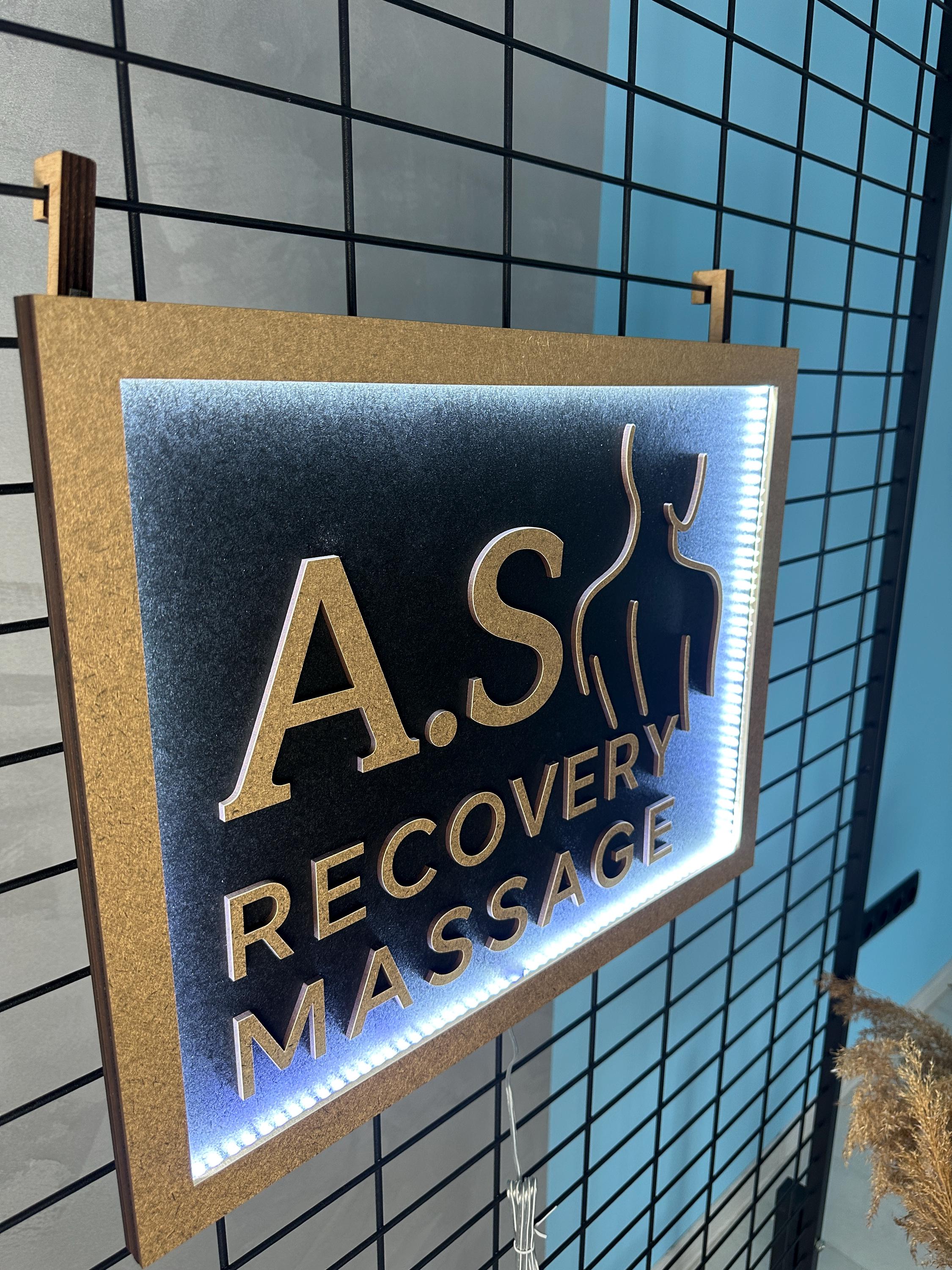 LED Backlit Business Logo Sign – Custom Wooden Wall Branding ...