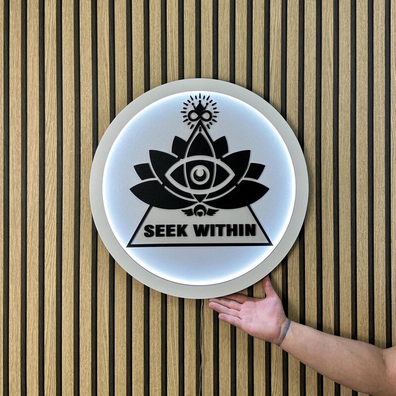 Backlit Wood Sign - Etsy