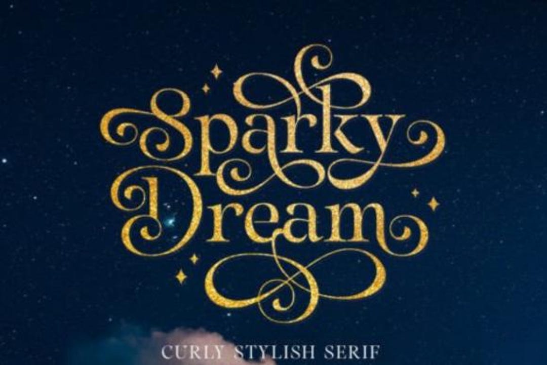 Sparkly Font - Quirky Handwritten Font, Cricut Font, Tall Font, Cute ...