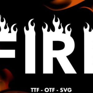 FIRE FONT Fire Font Alphabet , Flame Font Svg, Flame Font for Cricut ...