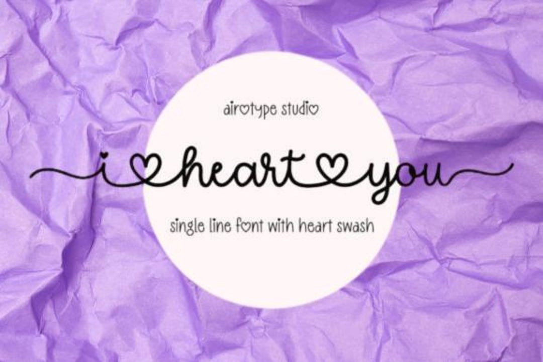 Connecting Heart Handwritten Font,font for Cricut,wedding Fonts,font ...