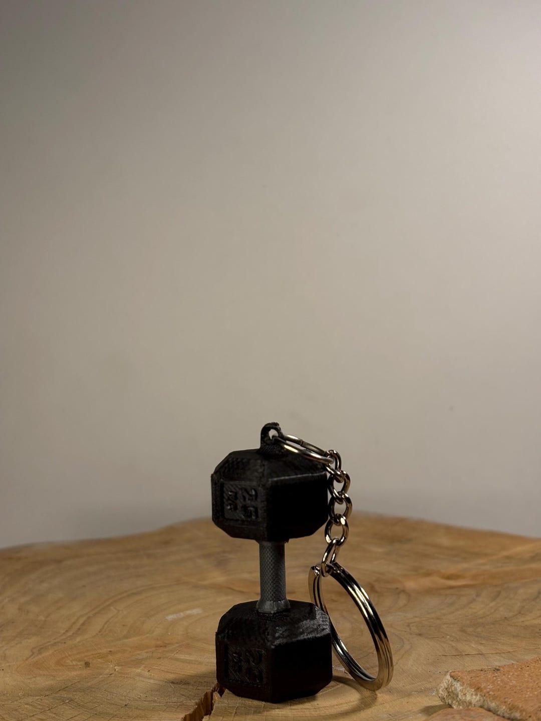 3D Printed Dumbbell Keychain, Fitness Motivation Accessory, Bodybuilder ...