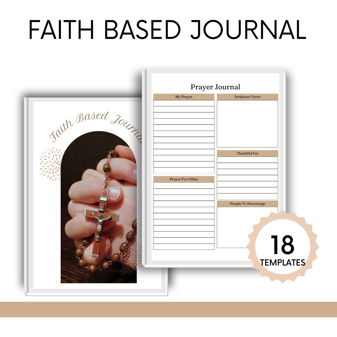 Faith-based Journal Printable | Bible Study Journal | Christian Planner ...