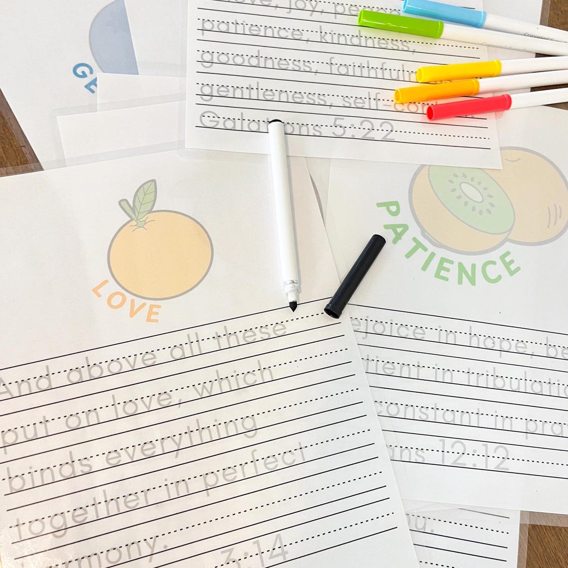 Fruit of the Spirit Printable Activity, Christian Homeschool, Preschool ...