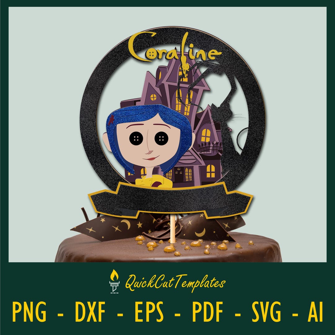 CORALINE 3D Cake Topper - Etsy UK