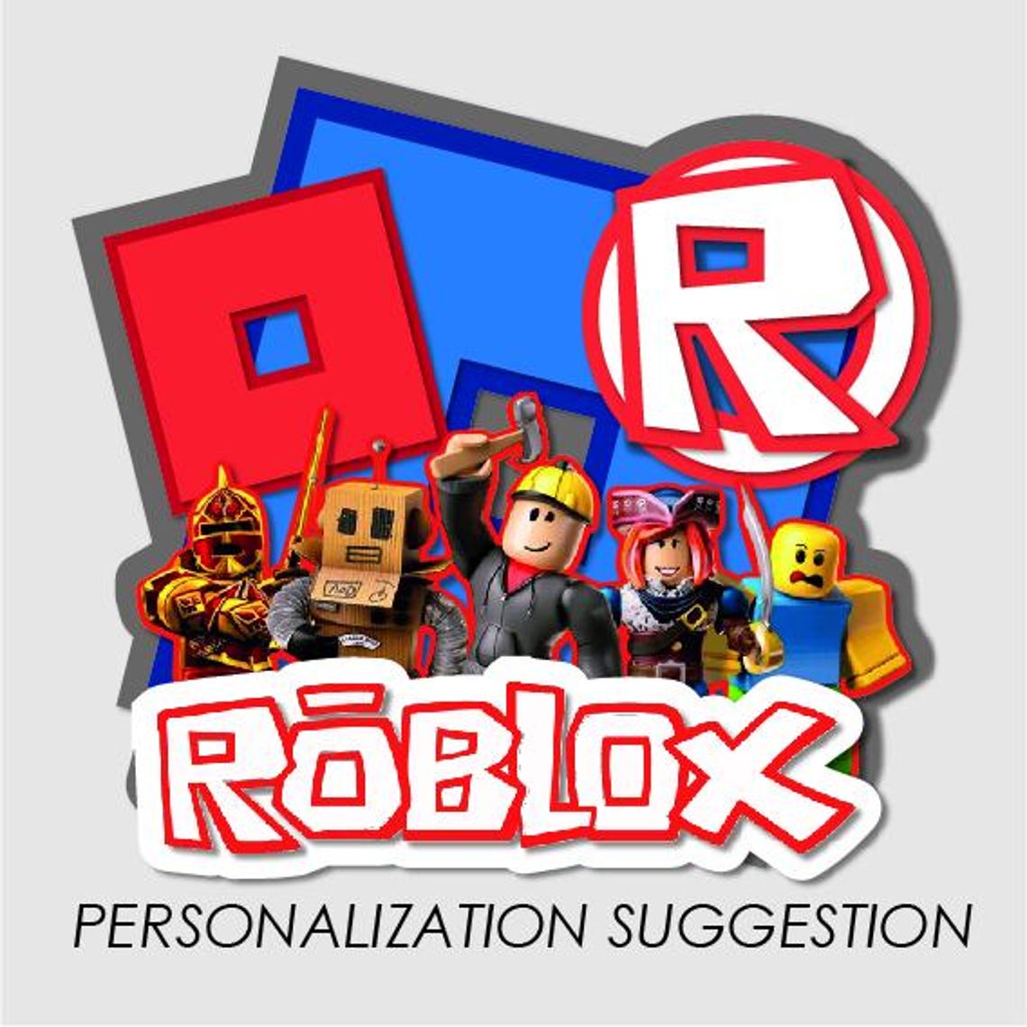 ROBLOX 3D Cake Topper - Etsy