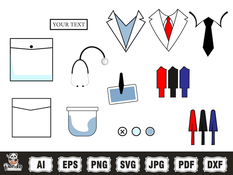 Doctor Shirt Svg Png Bundle , Doctor Jacket Svg, Nurse Uniform Svg ...