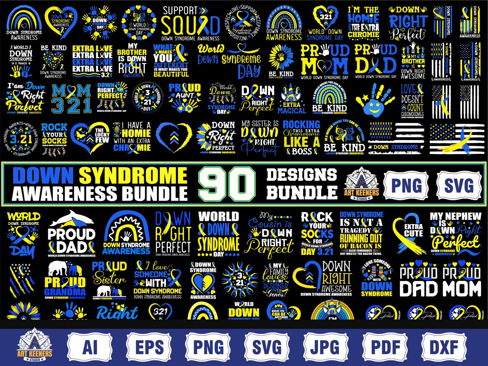 Down Syndrome SVG PNG Huge Bundle, Awareness Socks 21 March Svg, Down ...