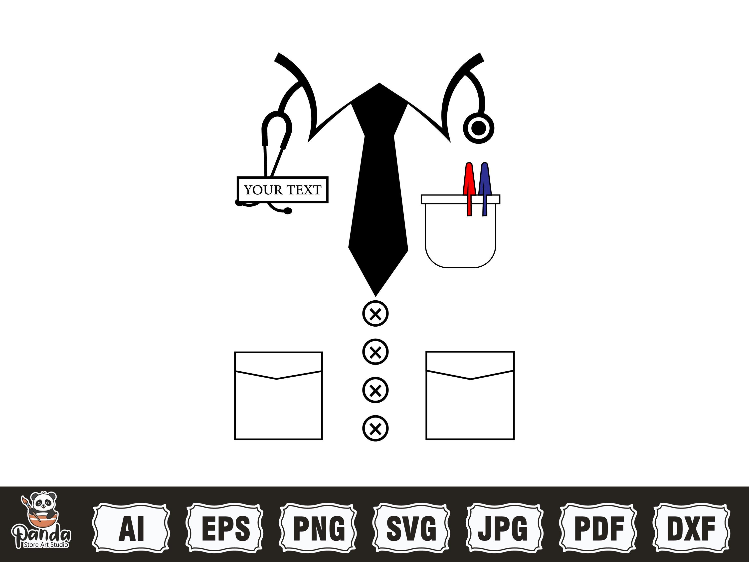 Doctor Shirt Svg Png Bundle , Doctor Jacket Svg, Nurse Uniform Svg ...