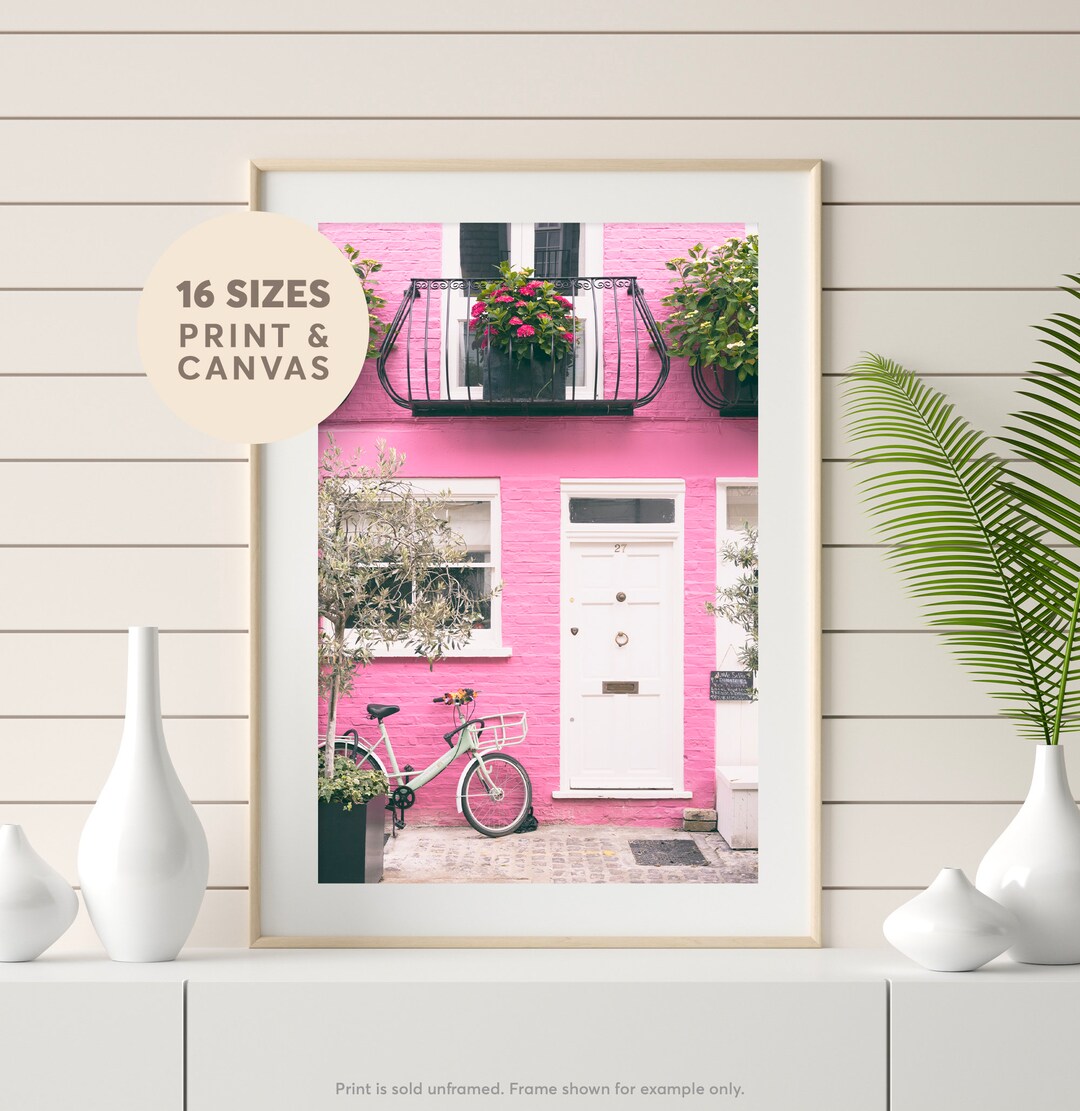 Notting Hill London Photography Print, Travel Décor Wall Art, Vintage ...