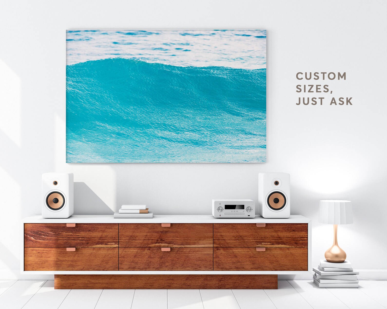 Wave Art Beach Photography Large Surf Poster Coastal Home - Etsy
