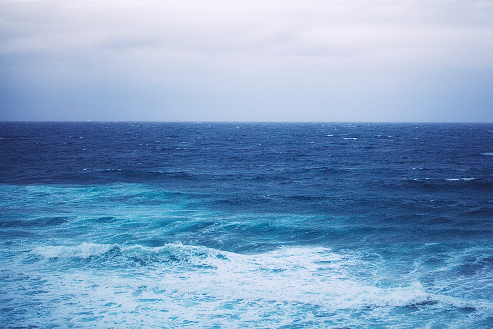 Open Ocean Surf Decor Art, Ocean Art Beach Photograph, Large Scale ...