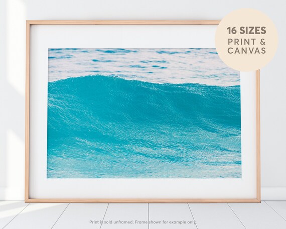 Wave Art Beach Photography Large Surf Poster Coastal Home - Etsy