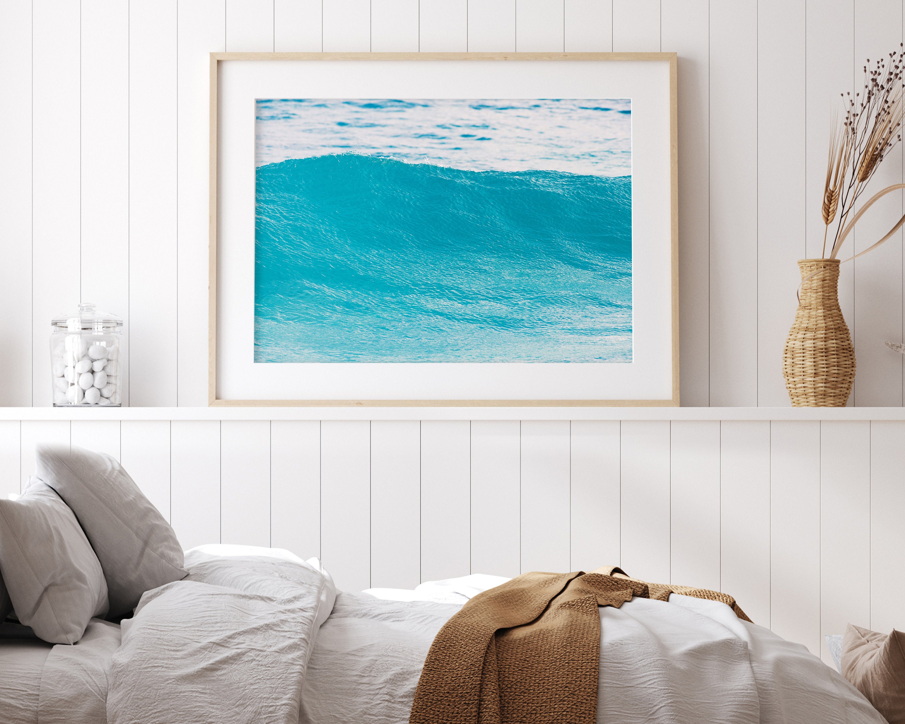 Wave Art Beach Photography Large Surf Poster Coastal Home - Etsy