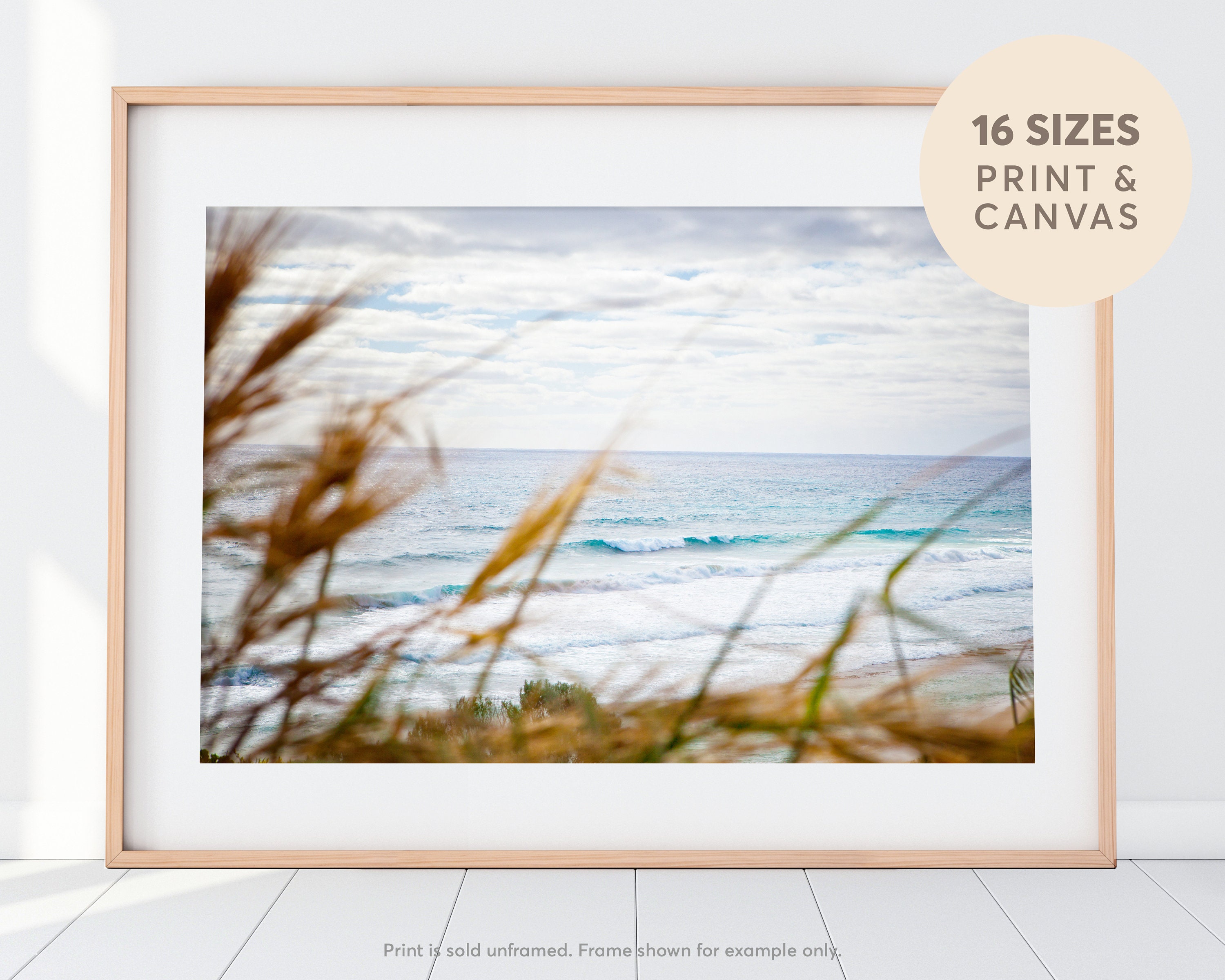Beach Photography, Ocean Break, Aussie Ocean Print, Waves Crashing ...