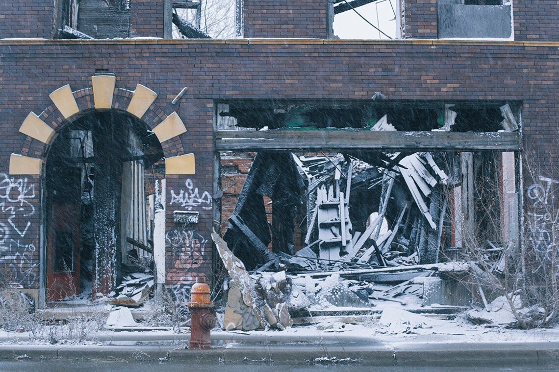 Detroit Photography Street Photography Detroit Burnt Out - Etsy