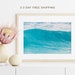 Wave Art Beach Photography Large Surf Poster Coastal Home - Etsy