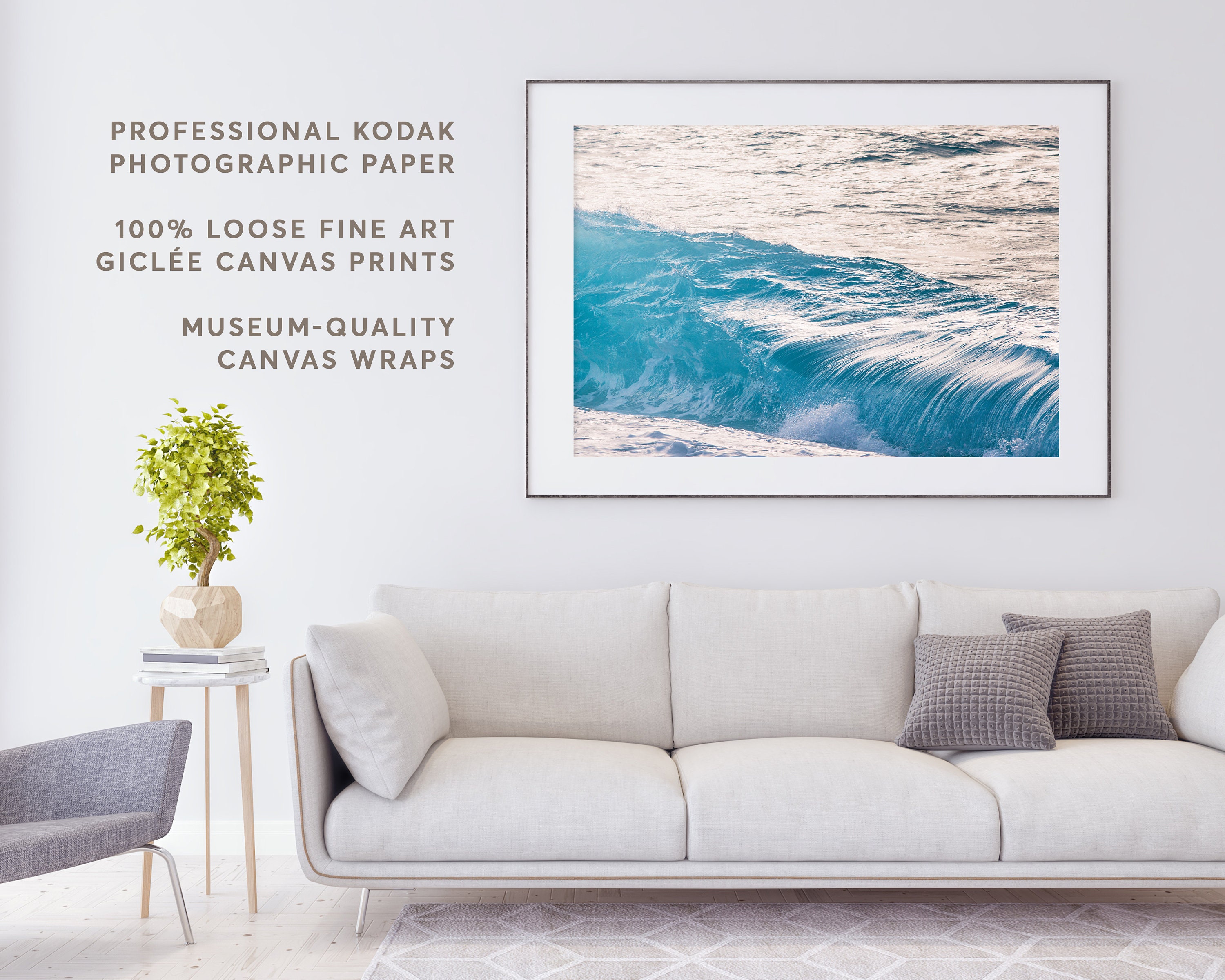 Wave Print Surf Photography Surf Print Beach Coastal Wall - Etsy