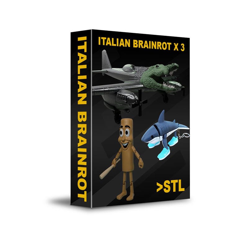 Pack STL Italian Brainrot X3 | 3D Models for Printing | Tralalero, Euphonium, Tungtung - Etsy ...