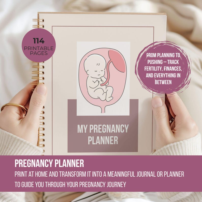 First-time Mom Pregnancy Planner | TTC, Budget, Tracker (PDF Download ...