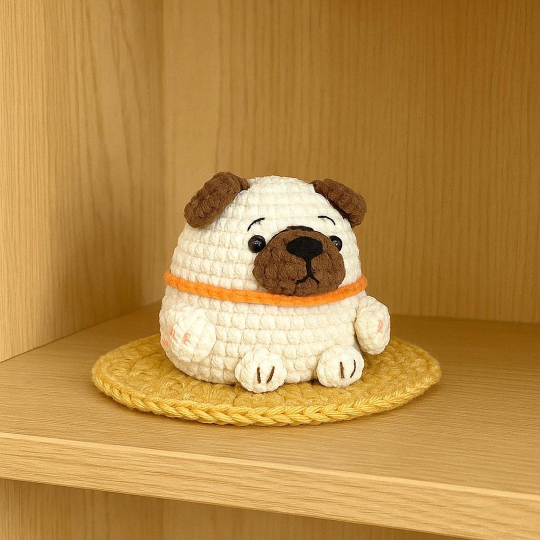 Digital File Pug Dog Crochet Pattern – Reversible Amigurumi Pattern - Etsy